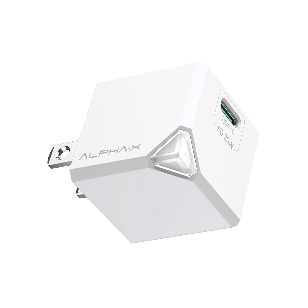 อะแดปเตอร์ ALPHA·X Wall Charger 1 USB-C 20W GaN White | Education Studio7
