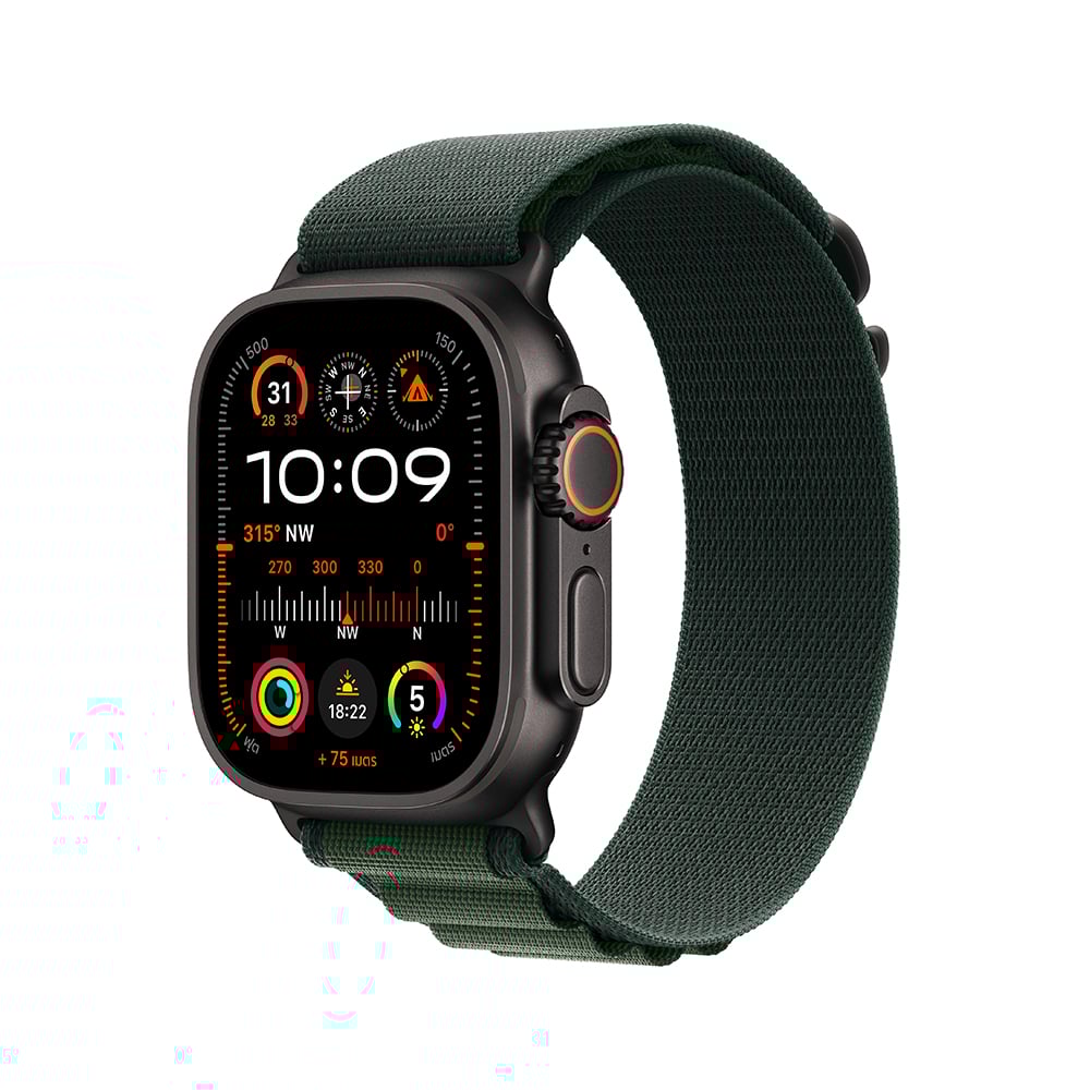 Apple Watch Ultra 2 GPS + Cellular 49mm Black Titanium Case with Dark ...