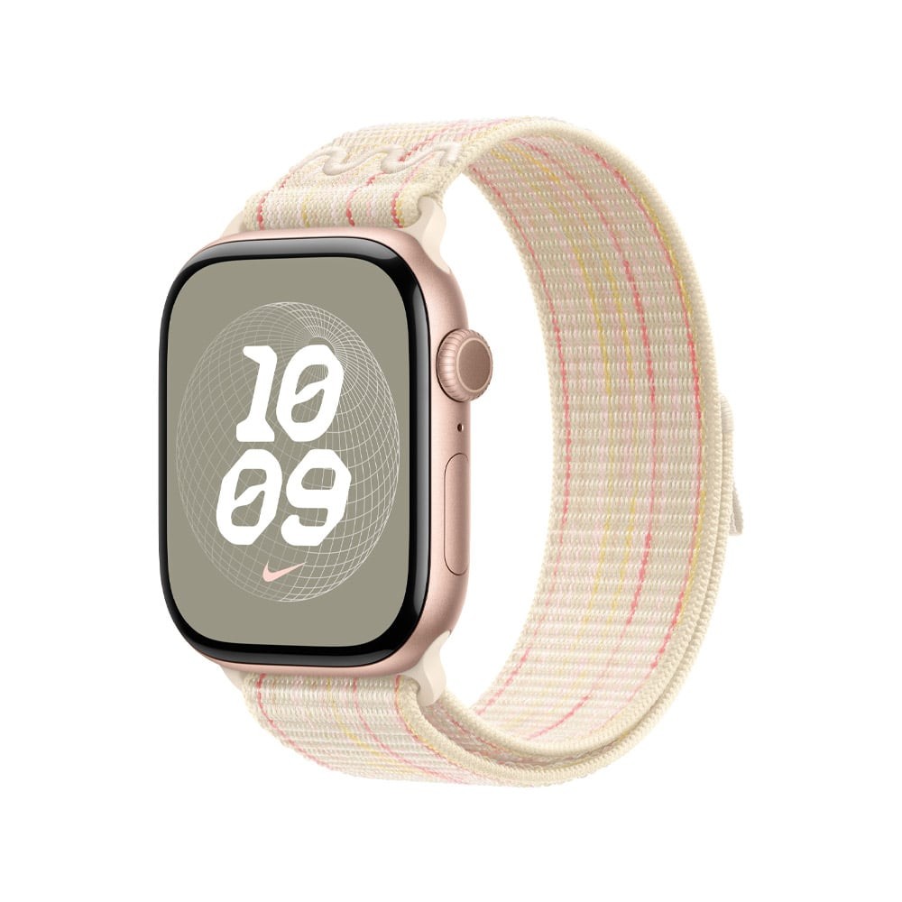 สาย Apple Watch 46mm Starlight/Pink Nike Sport Loop | Education Studio7