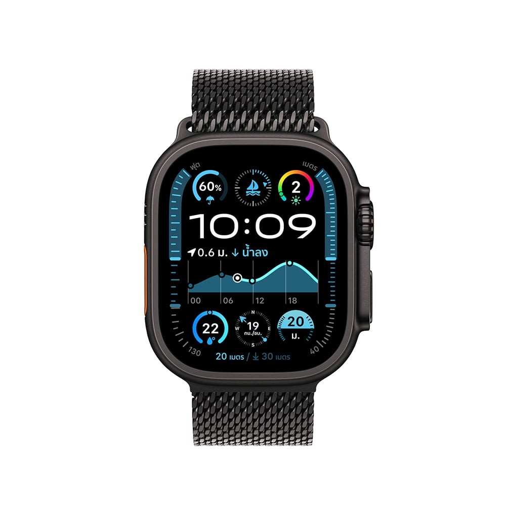 สาย Apple Watch 49mm Black Titanium Milanese Loop - Large | Education ...