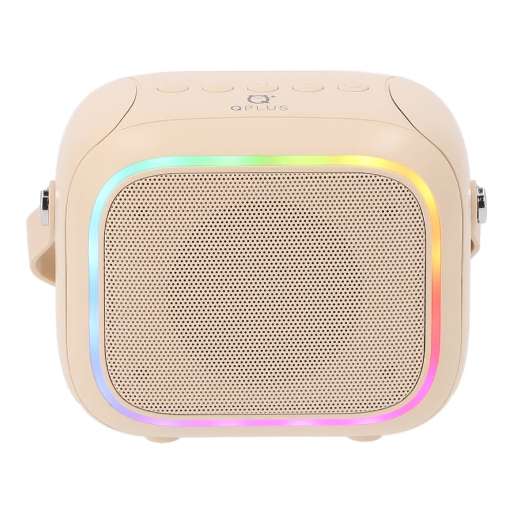 ลำโพงบลูทูธ QPLUS LED mini รุ่น Cube I สี Cream พกพาสะดวก | Education ...