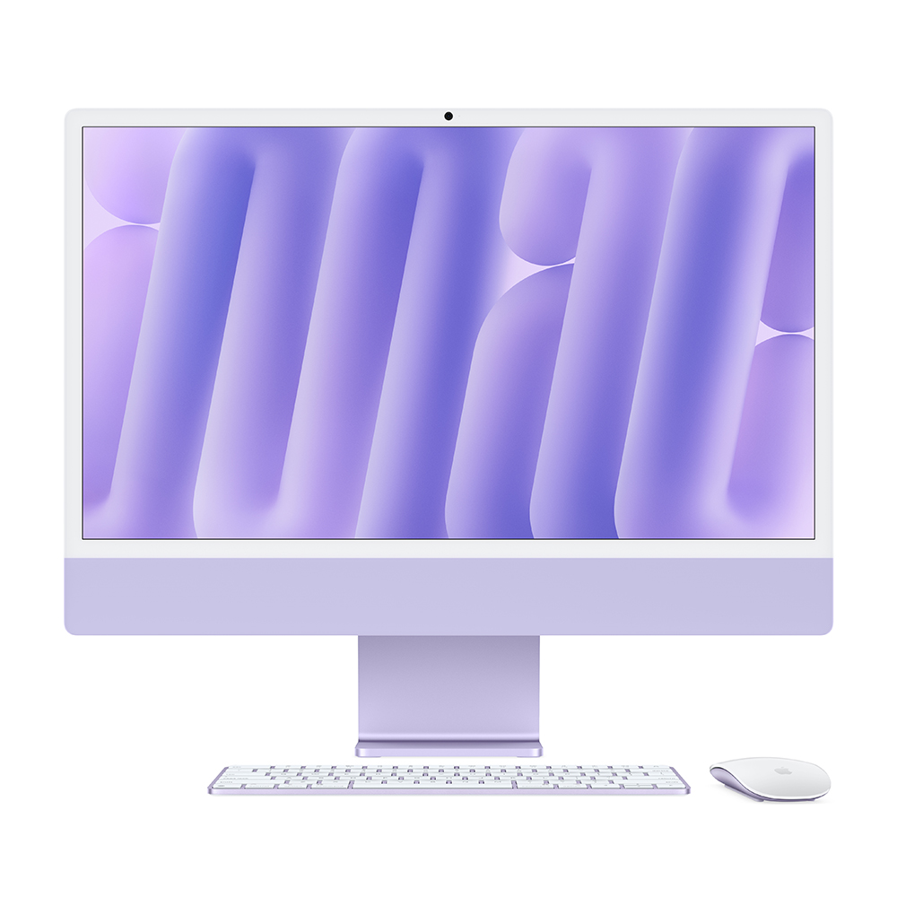 iMac 24" with Retina 4.5K display/M4 chip/8C CPU/8C GPU/16GB/256GB Purple (2024) | Education Studio7