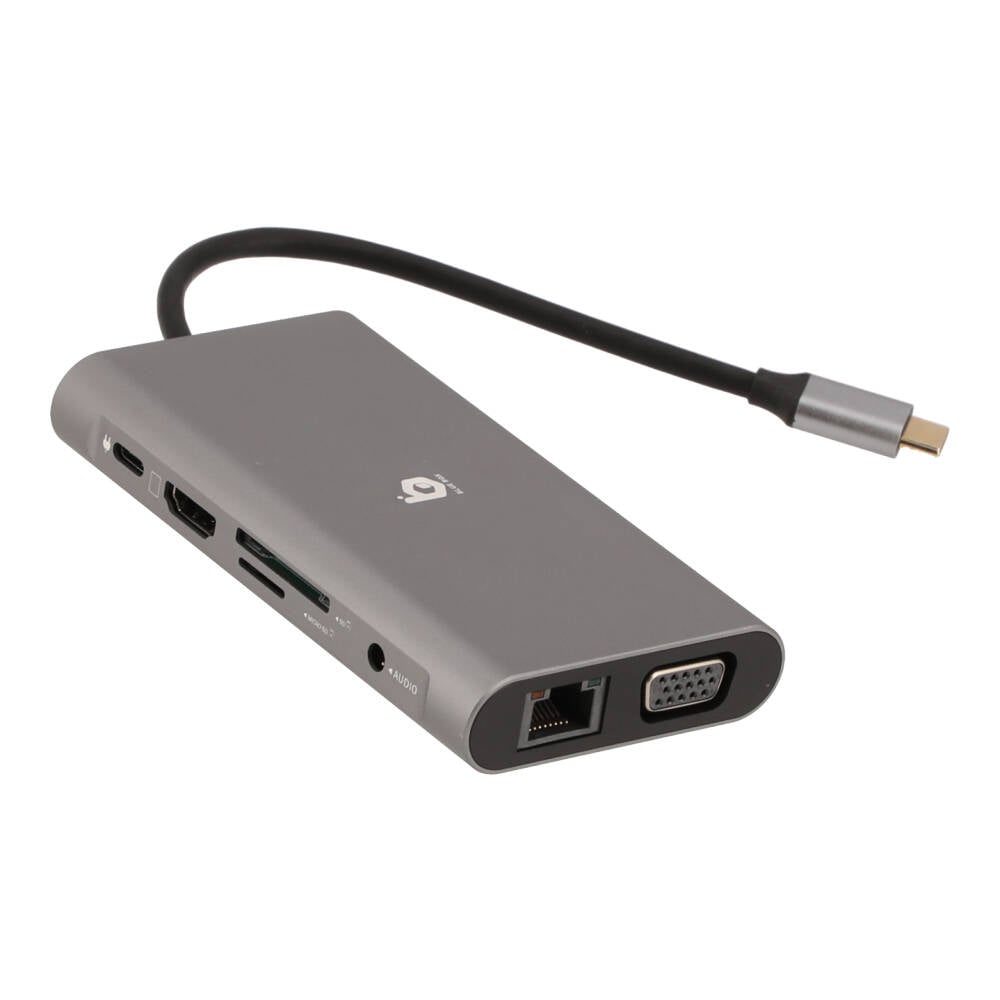 ยูเอสบีฮับ Blue Box 10-in-1 USB Type-C Hub Silver Grey | Education Studio7