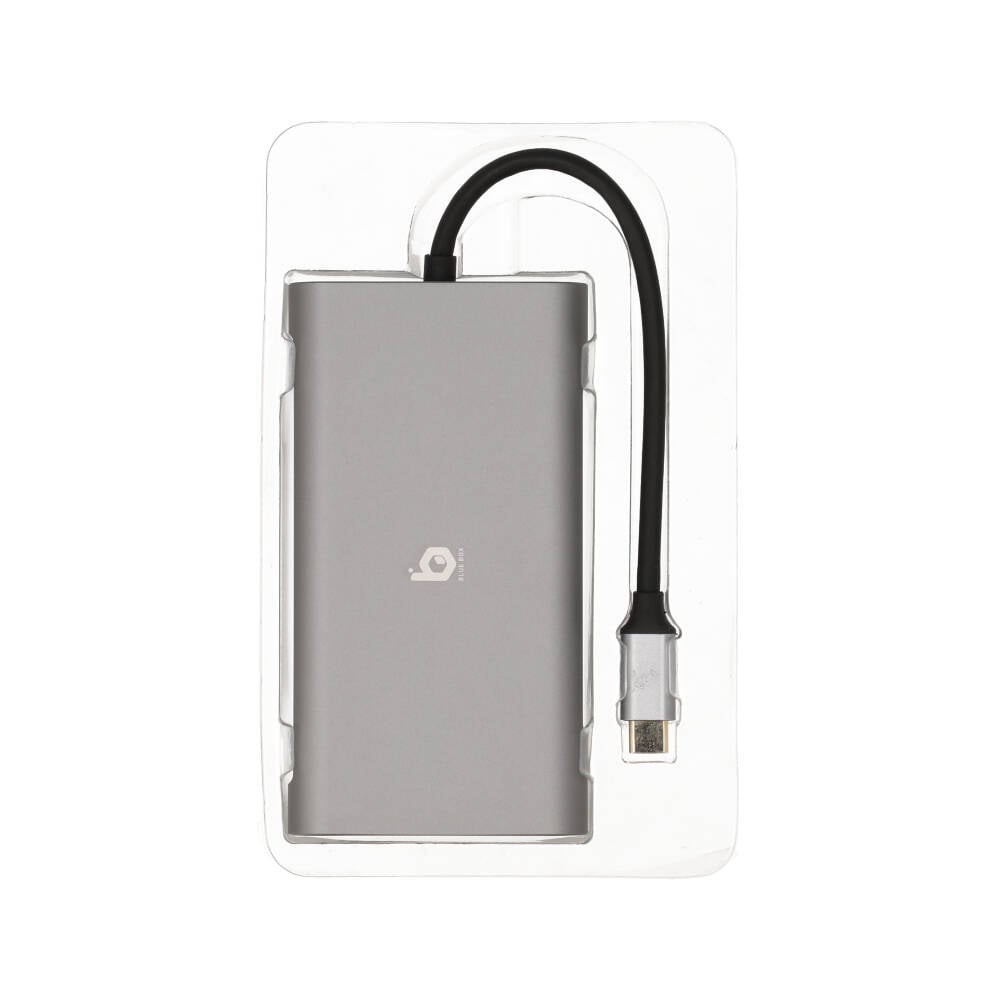 ยูเอสบีฮับ Blue Box 10-in-1 USB Type-C Hub Silver Grey | Education Studio7
