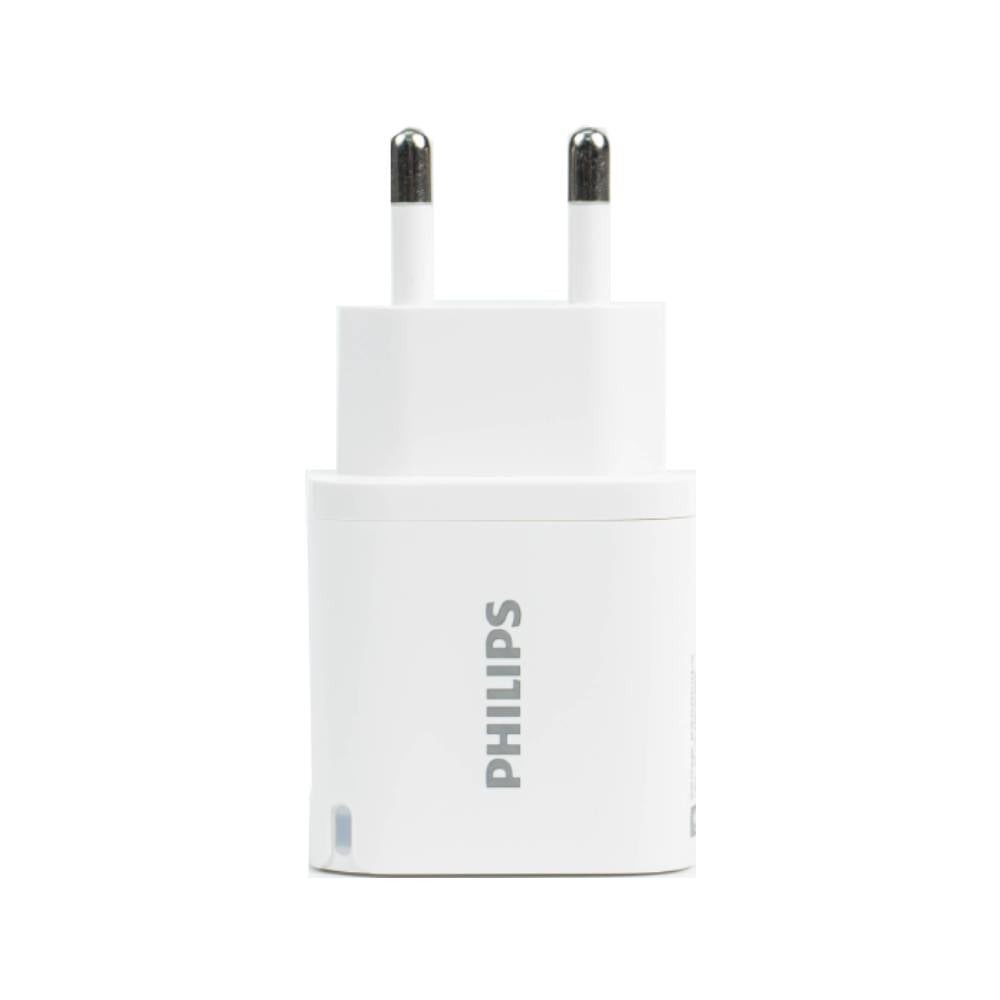 อะแดปเตอร์ Philips Wall Charger 1 USB-A / 1 USB-C 20W GaN White (TISI ...