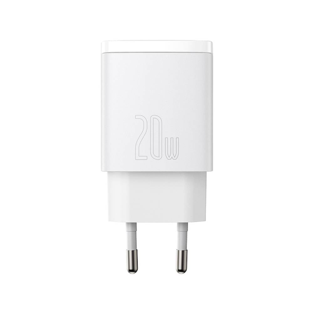 อะแดปเตอร์ Baseus Wall Charger 1 USB-A / 1 USB-C 20W White (TISI ...