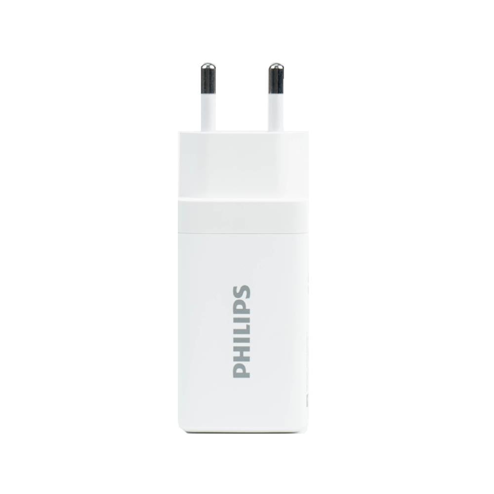 อะแดปเตอร์ Philips Wall Charger 1 USB-A / 2 USB-C 65W GaN White (TISI ...