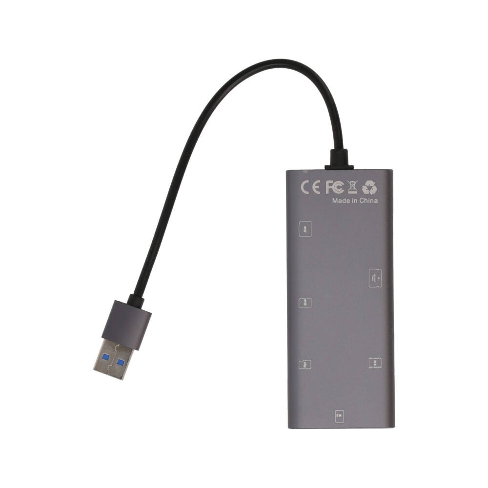 เครื่องอ่านการ์ด Blue Box 6-in-1 USB-A Card Reader สีเทา | Education ...