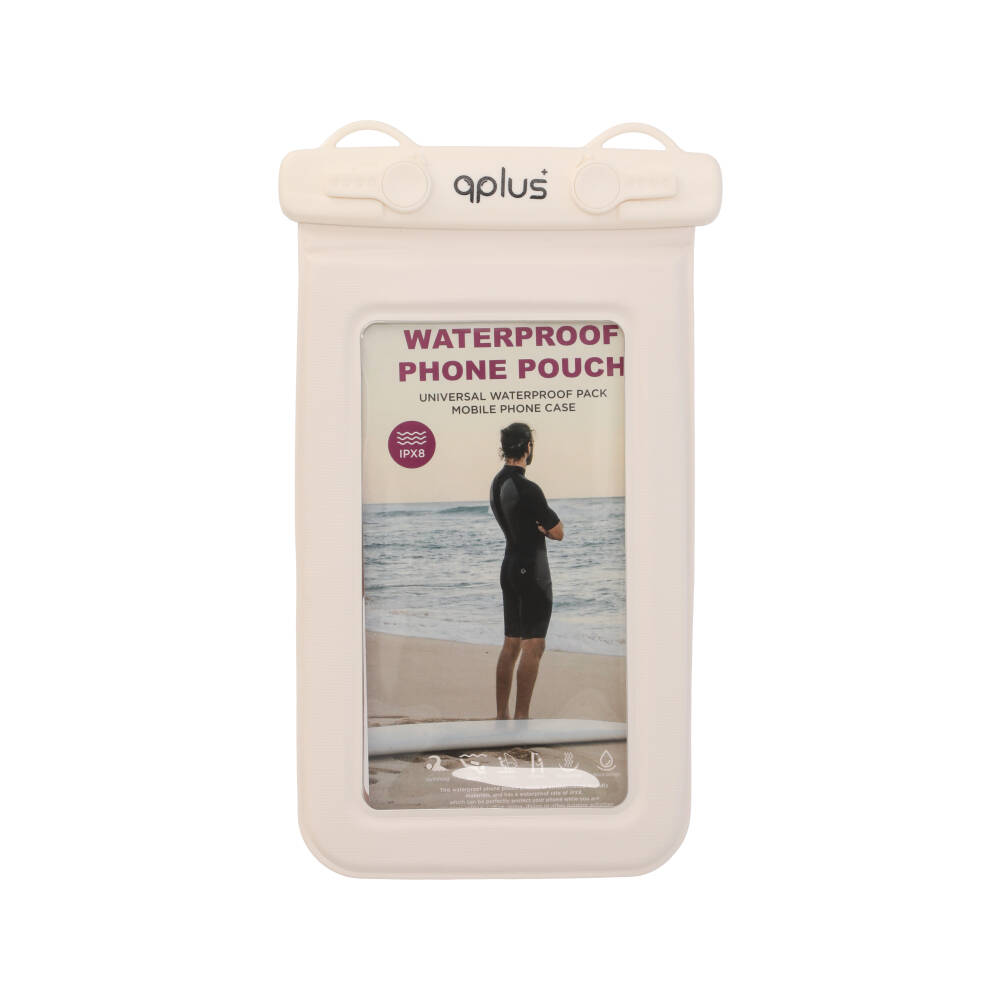 ซองกันน้ำ QPLUS Waterproof Phone Pouch White | Education Studio7