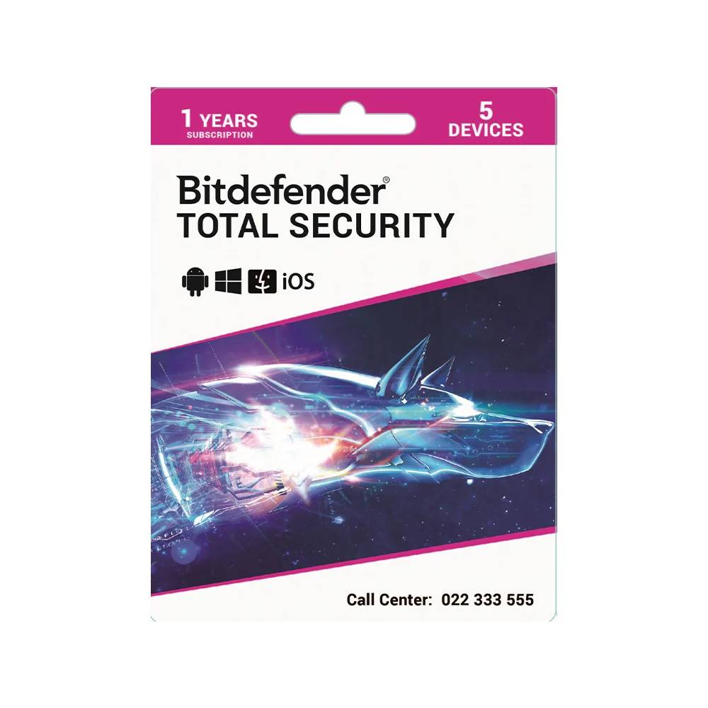แอนตี้ไวรัส Bitdefender Total Security 1 Year 5 Devices POSA ...