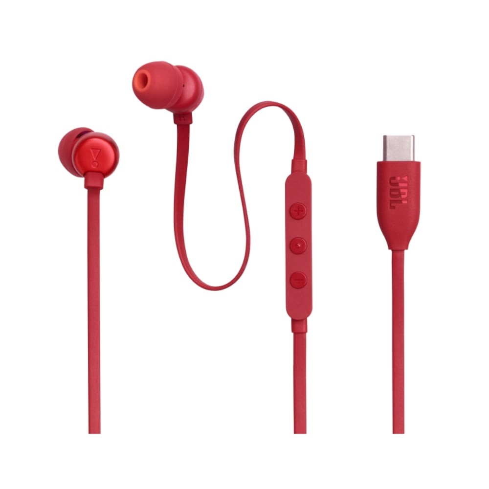 หูฟัง JBL In-Ear with Mic. T310 USB-C Red | Education Studio7