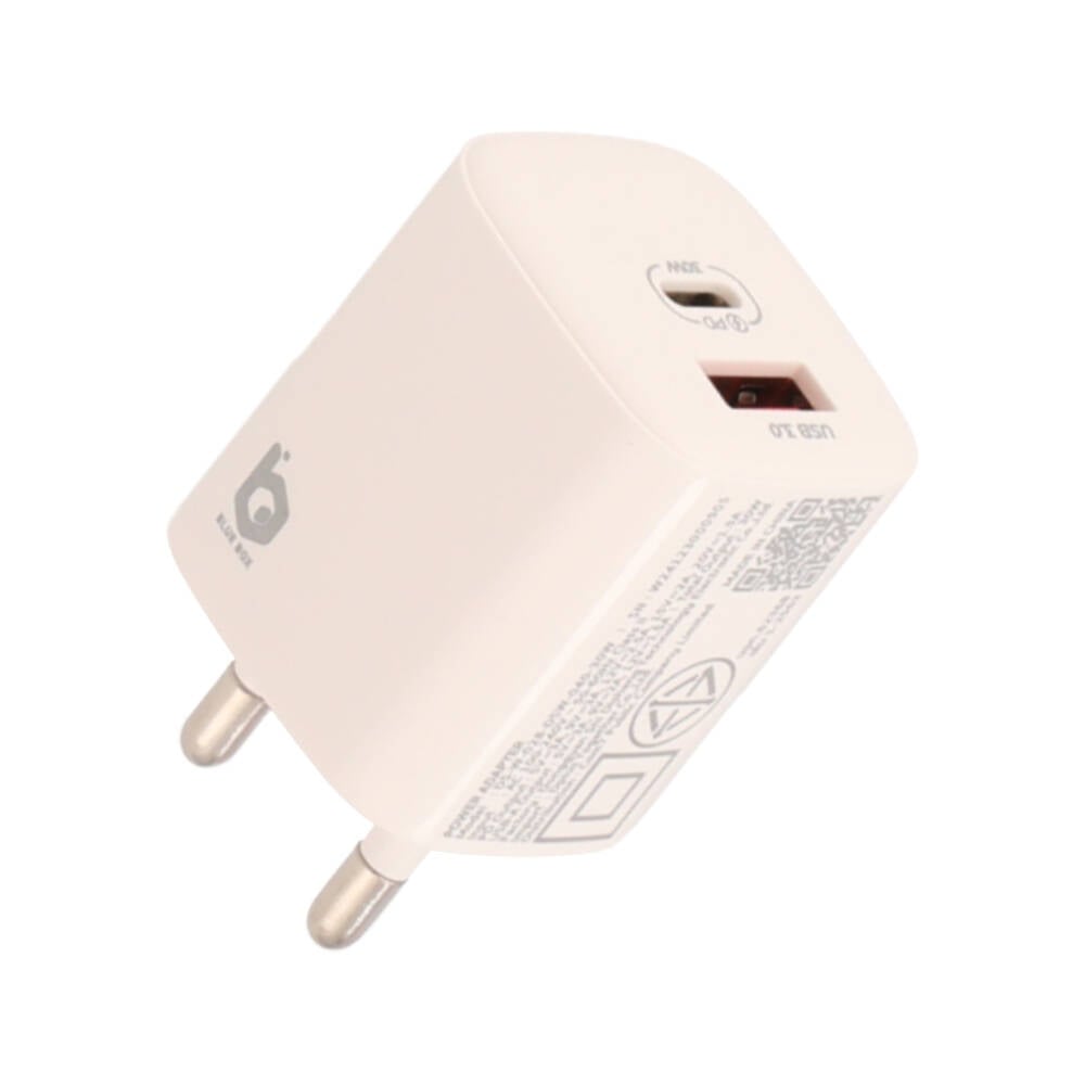 อะแดปเตอร์ Blue Box Wall Charger 1 USB-A / 1 USB-C 30W BB-WC04 White ...