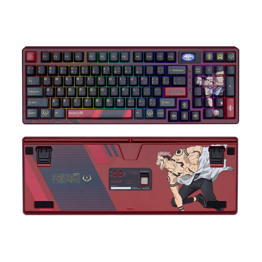 คีย์บอร์ดเกมมิ่ง EGA SKN-K1 SUKUNA (Color TFT)(JJK-LinearSW ...