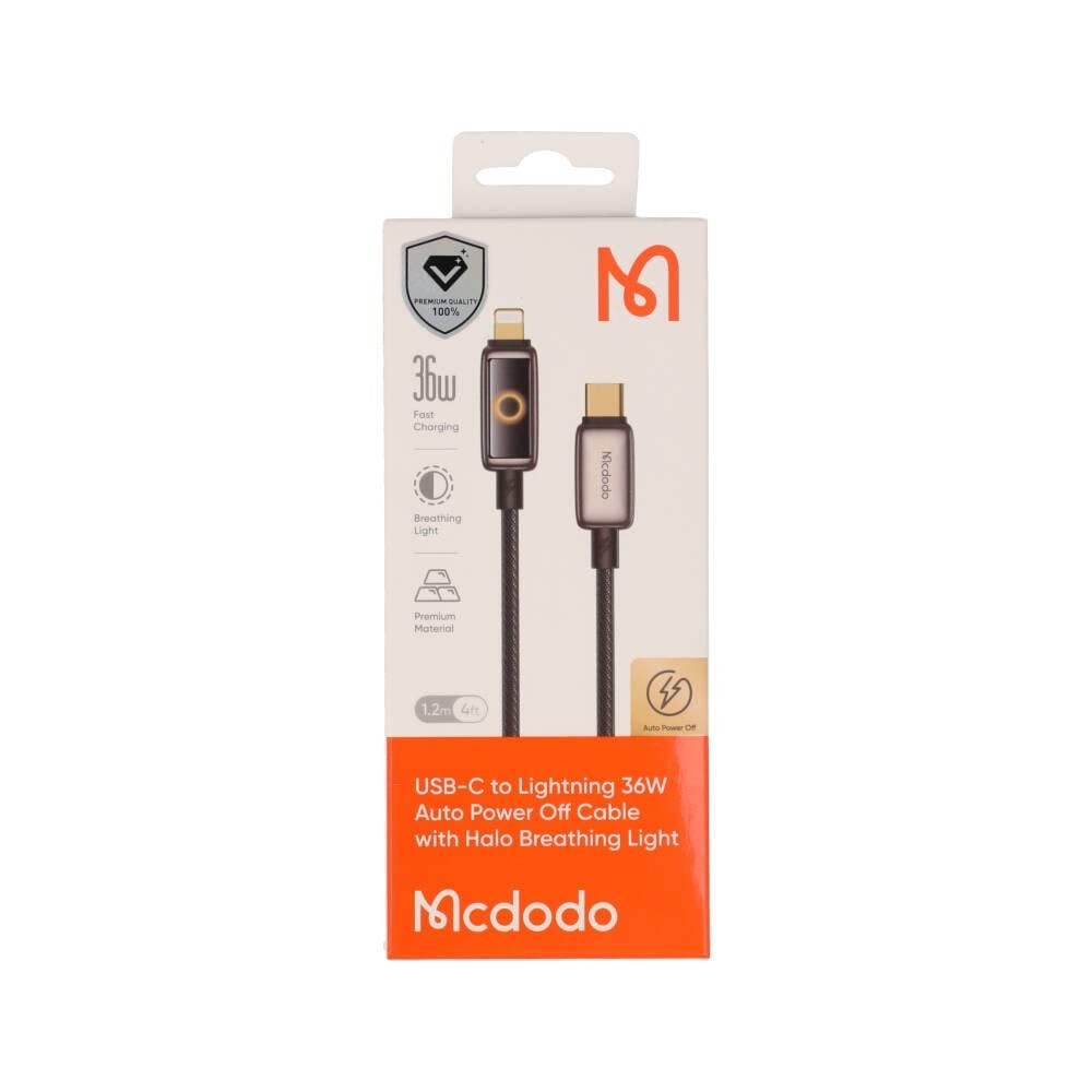 สาย Mcdodo Auto Power Off 36W USB-C to Lightning | Education Studio7