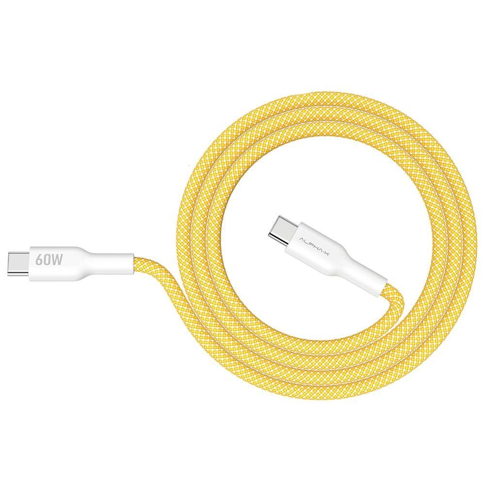 สายชาร์จ ALPHA.X USB-C to USB-C Cable 1.2M ALUSB-CC2 Yellow | Education ...