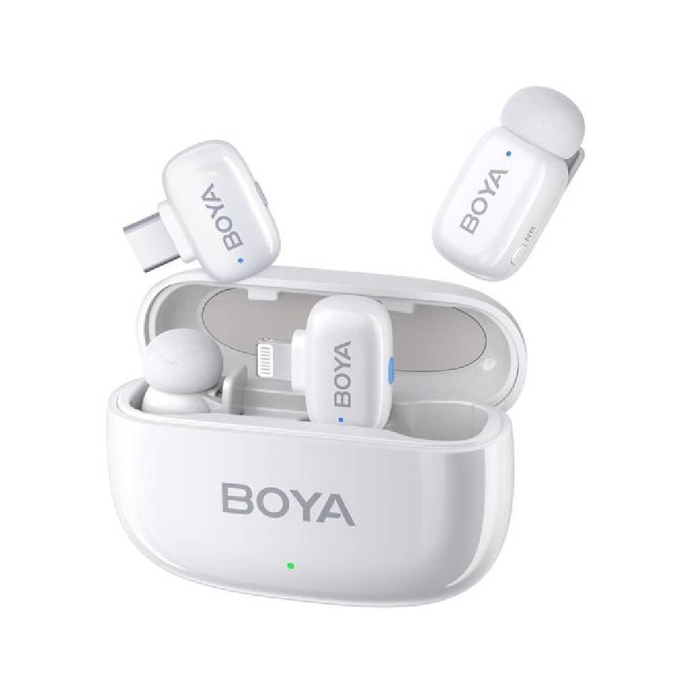 ไมโครโฟน BOYA MINI (2TX+2RX) White | Education Studio7