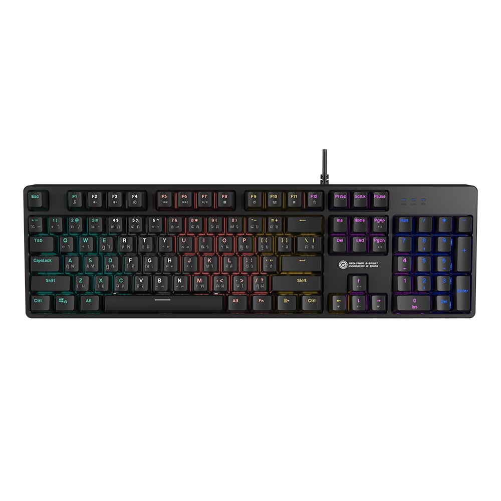 คีย์บอร์ดเกมมิ่ง Neolution E-Sport Gaming Keyboard Mechanical Black ...