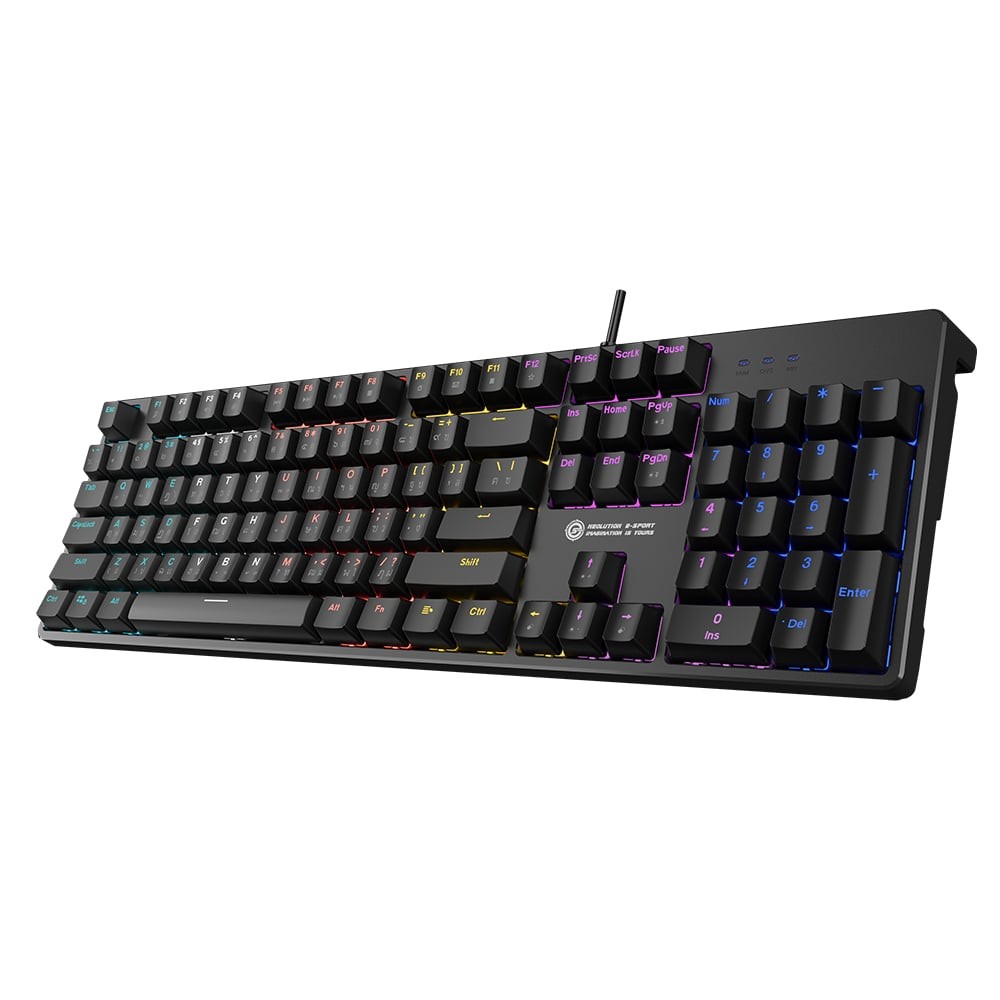 คีย์บอร์ดเกมมิ่ง Neolution E-Sport Gaming Keyboard Mechanical Black ...