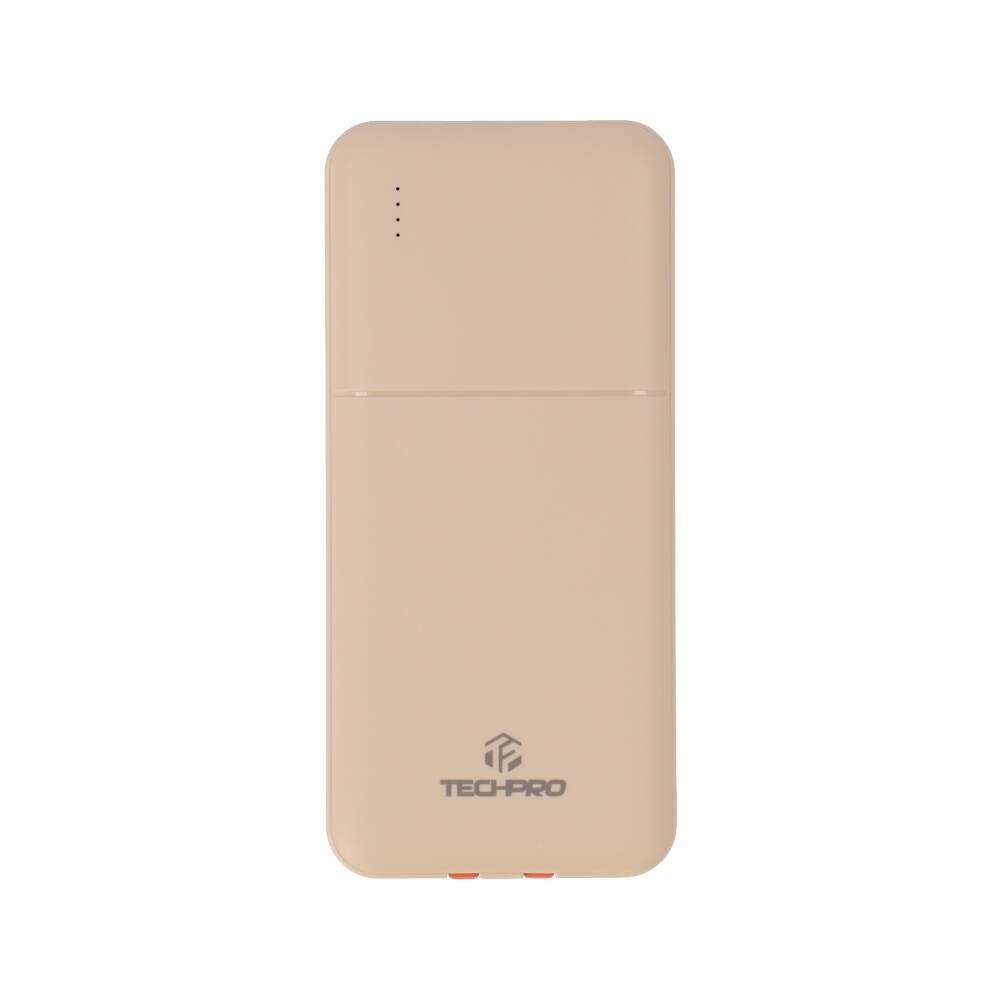พาวเวอร์แบงค์ TECHPRO ความจุ 20000 mAh (TP-PB20) สี Titanium Gold | Education Studio7
