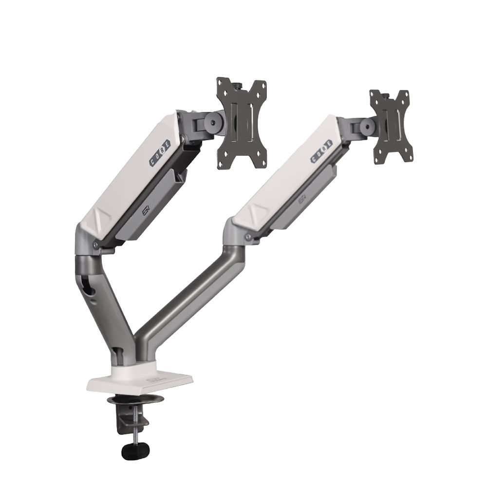 ERGONOZ Core Twin Monitor Arm (EGN-CORE-D-G) Space Grey & White ...