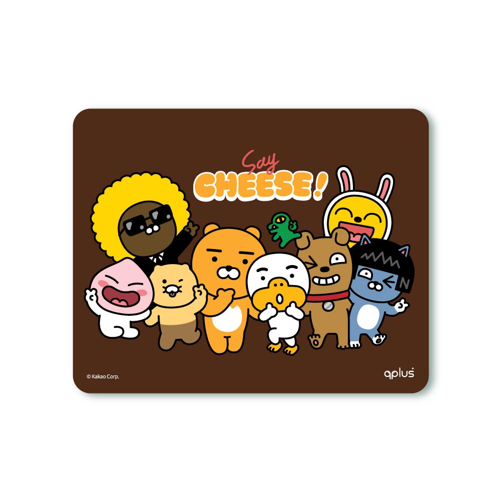 แผ่นรองเมาส์ QPLUS Mouse Pad x Kakao Say Cheese MP002 Black | Education ...
