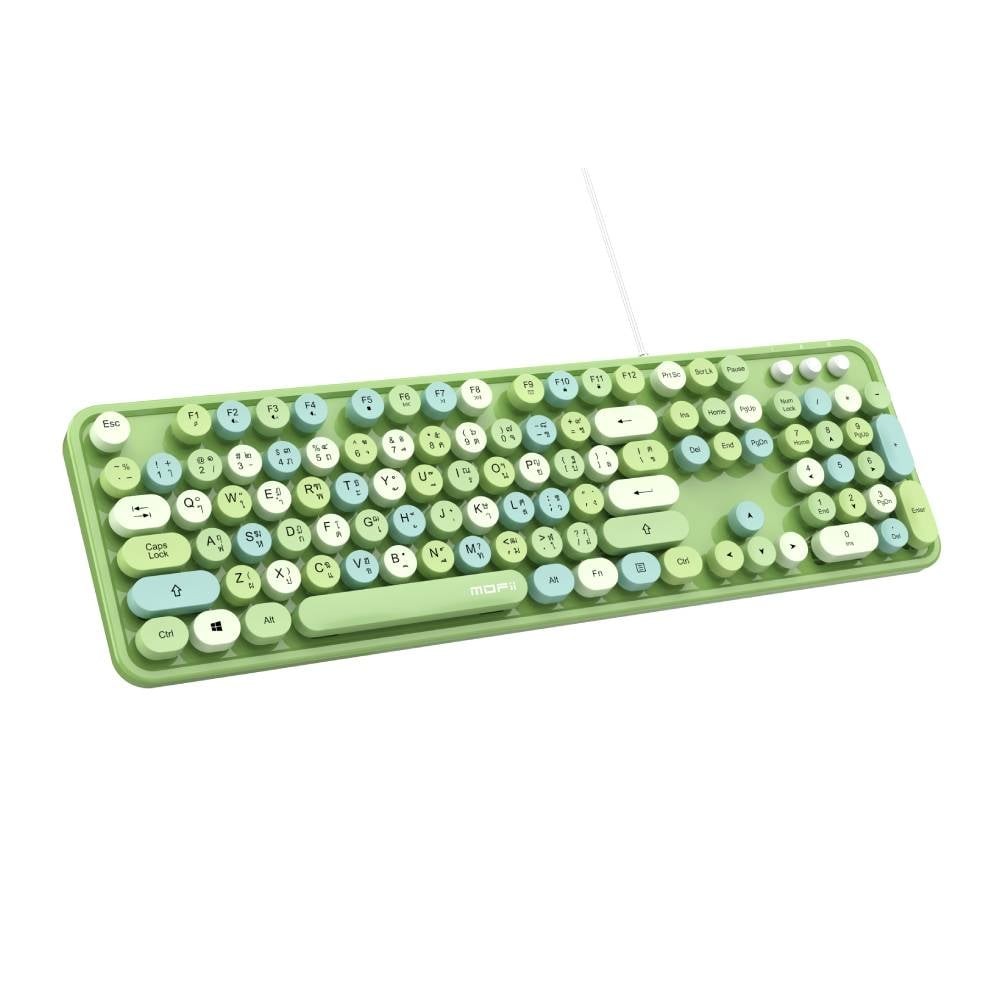 คีย์บอร์ด MOFii Wired Keyboard Sweet K Retro Lipgreen | Education Studio7
