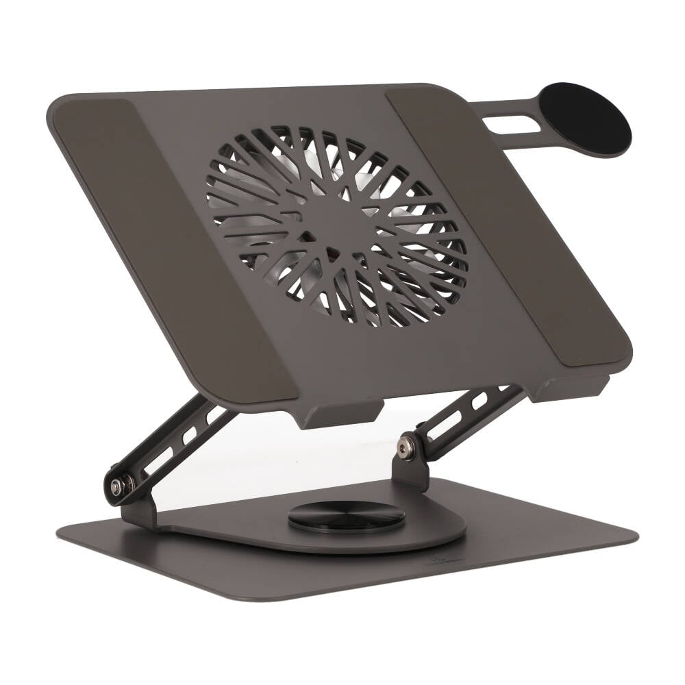TECHPRO Carbon Cooler Rotatable Tablet & Laptop Stand 360 Grey ...