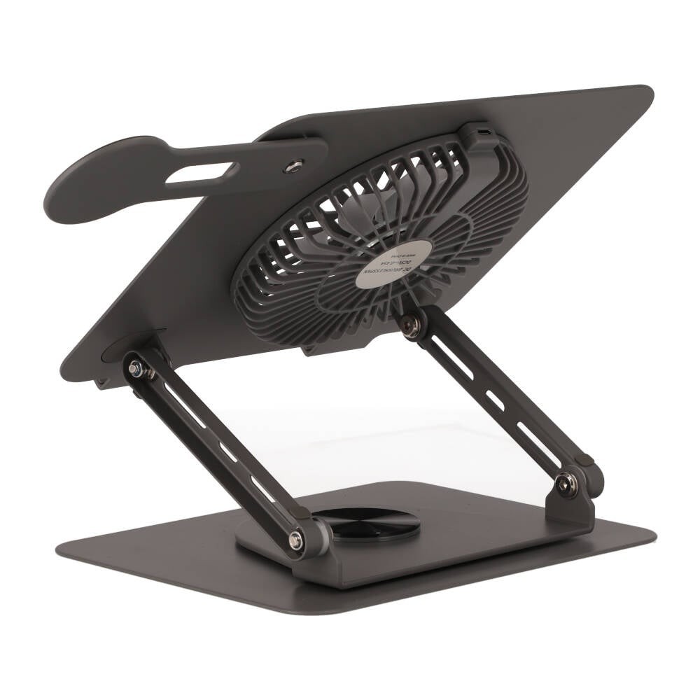 TECHPRO Carbon Cooler Rotatable Tablet & Laptop Stand 360 Grey ...