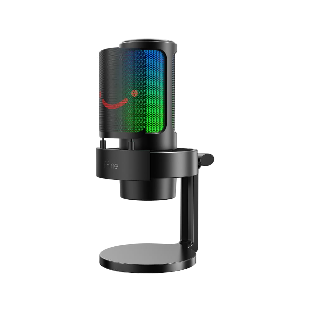 ไมโครโฟน Fifine A8 USB Mic Desk Stand RGB Black | Education Studio7