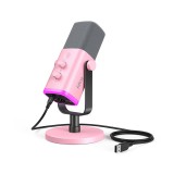 ไมโครโฟน Fifine AM8P USB Dynamic Mic BasedStand RGB Pink | Education ...