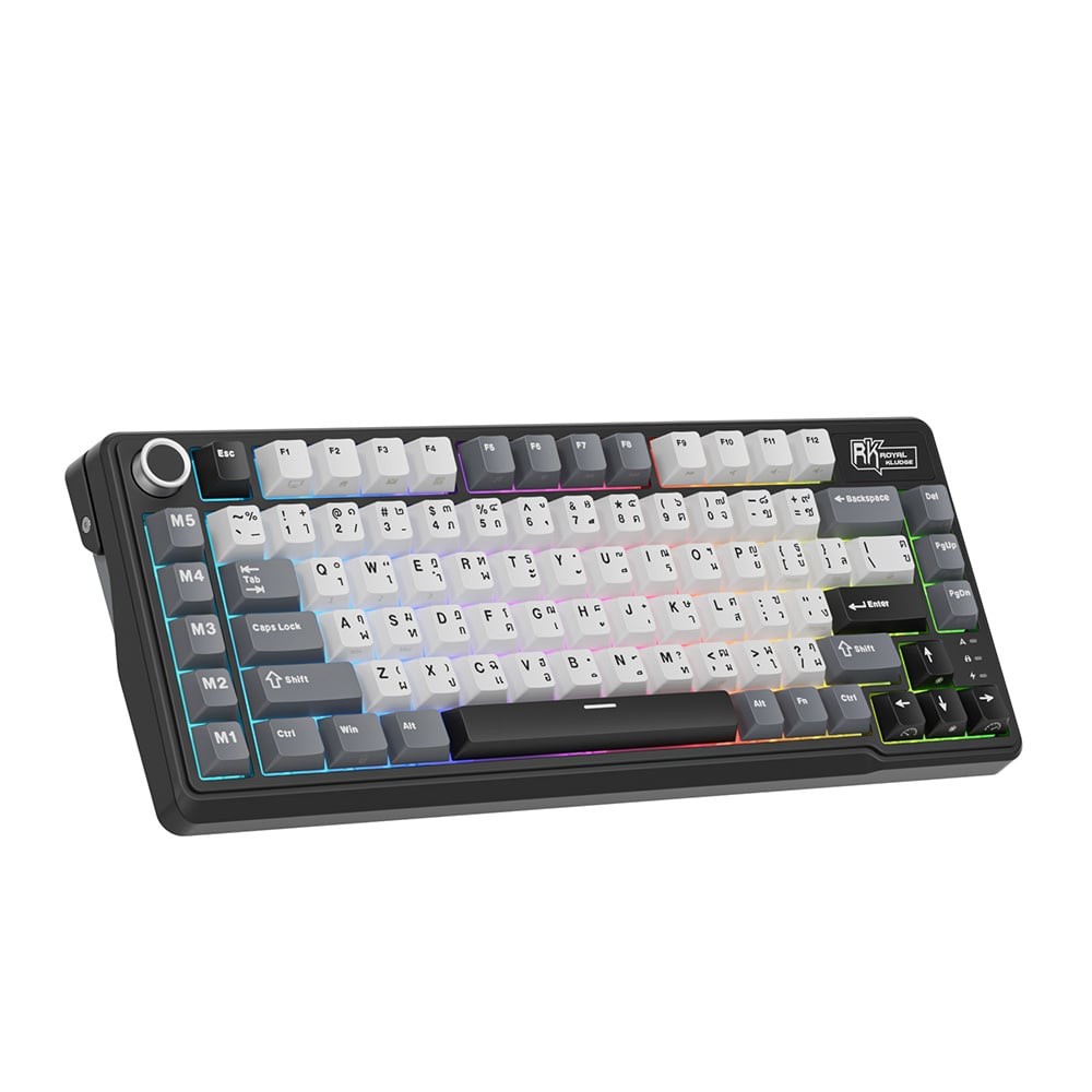 คีย์บอร์ดเกมมิ่ง Royal Kludge L75 Switch Knight Black Beige | Education ...