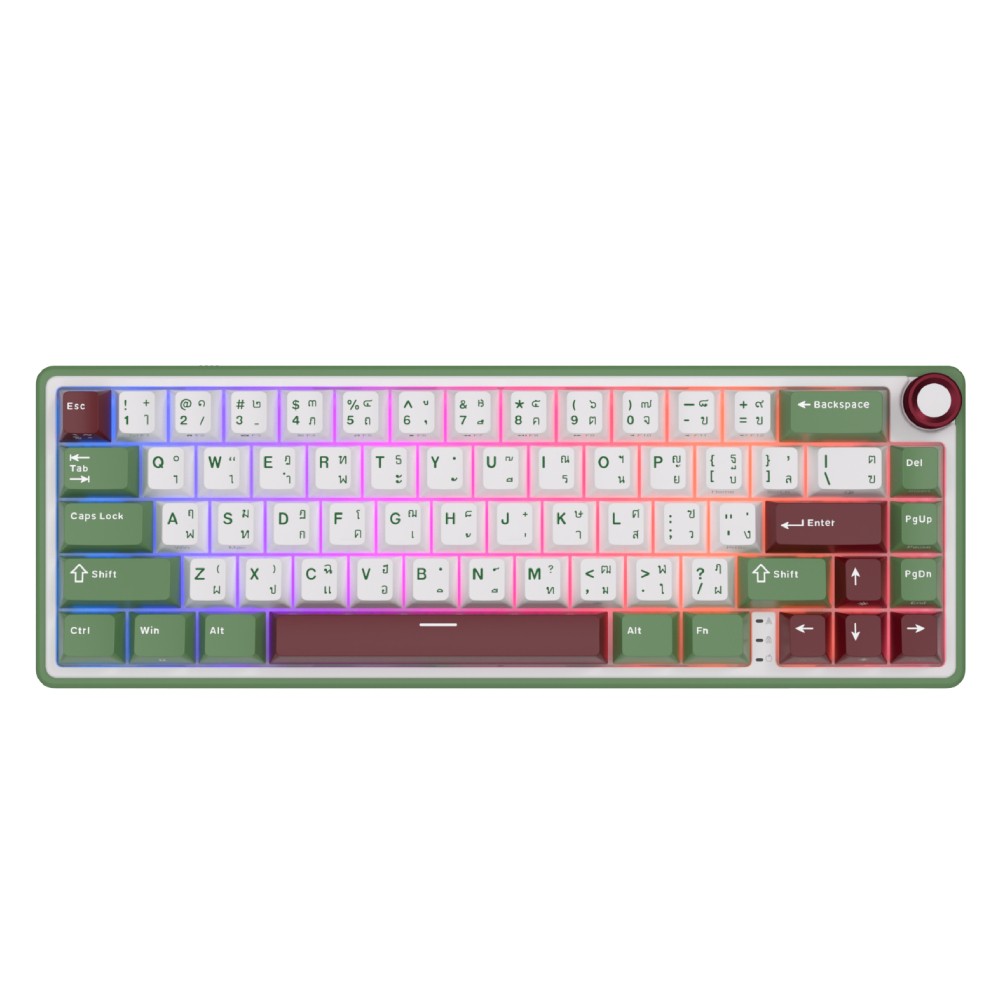 คีย์บอร์ดเกมมิ่ง Royal Kludge R65 Green sand Chartreuse Switch ...