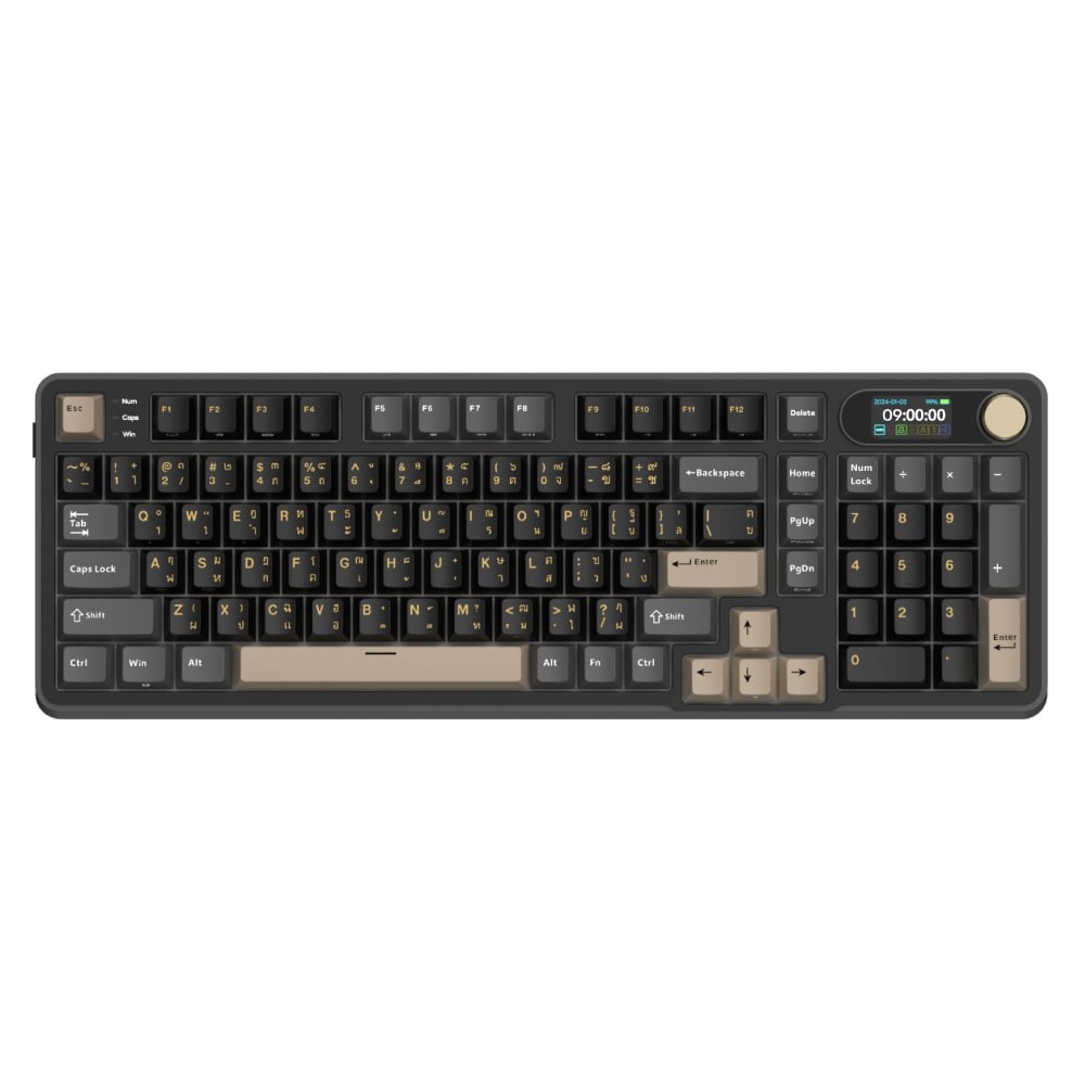 คีย์บอร์ดเกมมิ่ง Royal Kludge RK S98 Phantom Chartreuse Switch ...