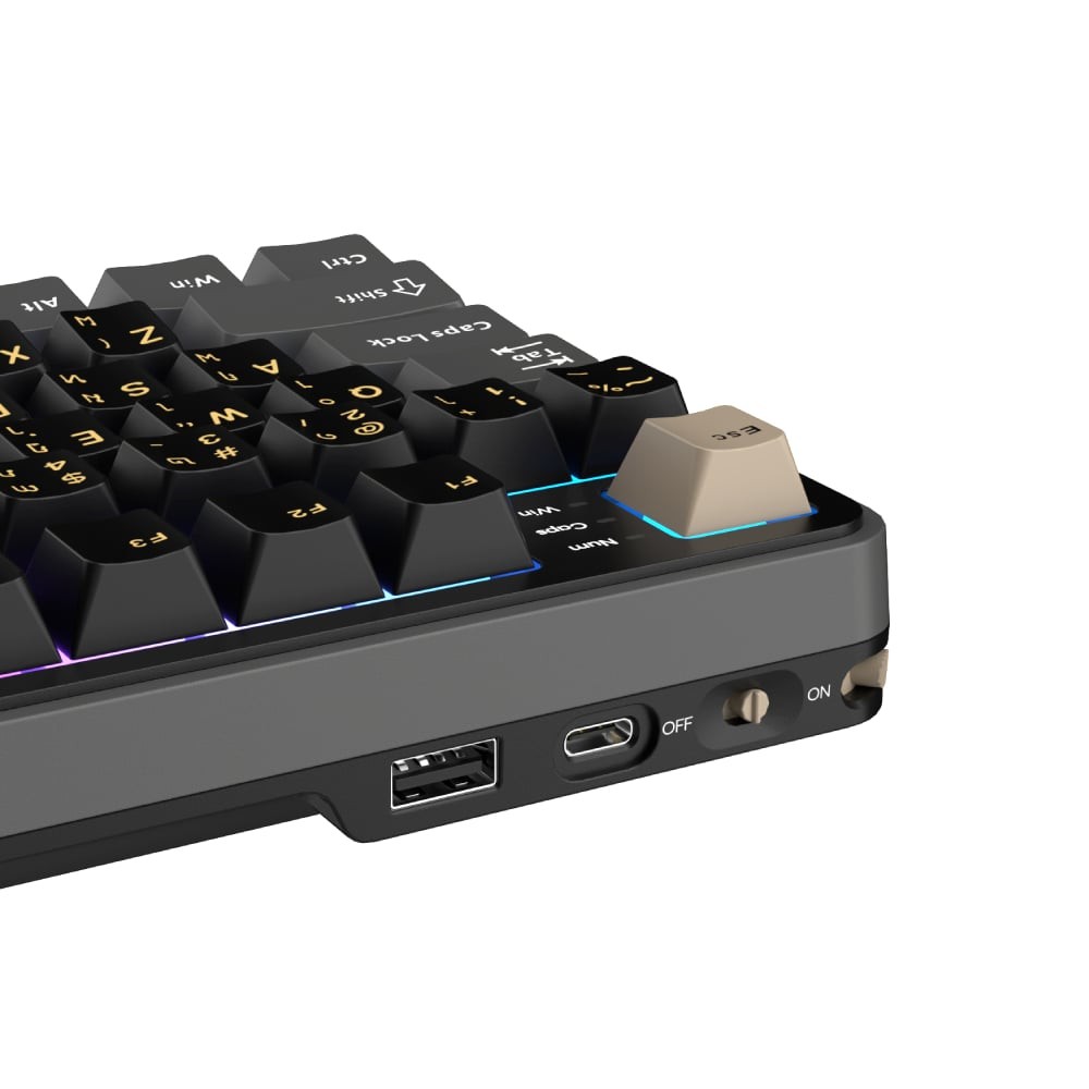 คีย์บอร์ดเกมมิ่ง Royal Kludge RK S98 Phantom Chartreuse Switch ...