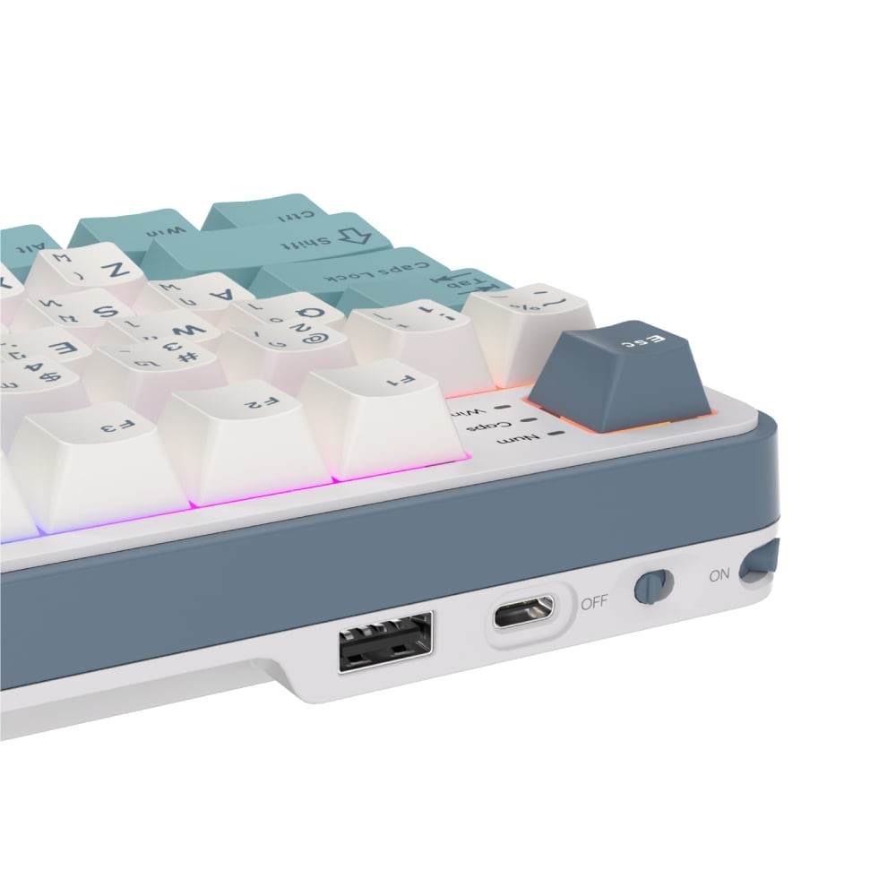 คีย์บอร์ดเกมมิ่ง Royal Kludge RK S98 Light Cloud Chartreuse Switch ...