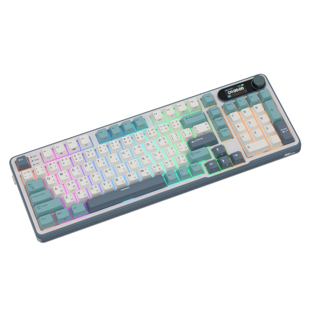 คีย์บอร์ดเกมมิ่ง Royal Kludge RK S98 Light Cloud Chartreuse Switch ...