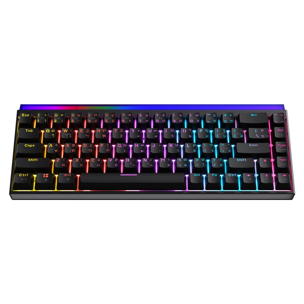 คีย์บอร์ดเกมมิ่ง Ajazz Gaming Keyboard NK68 Black Red Switch ...