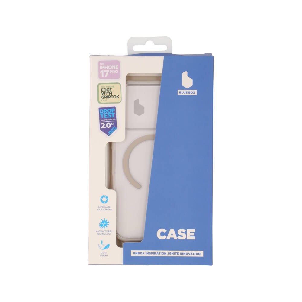 เคส Blue Box iPhone 17 Pro Beige Edge Magnetic มาพร้อม Griptok ...