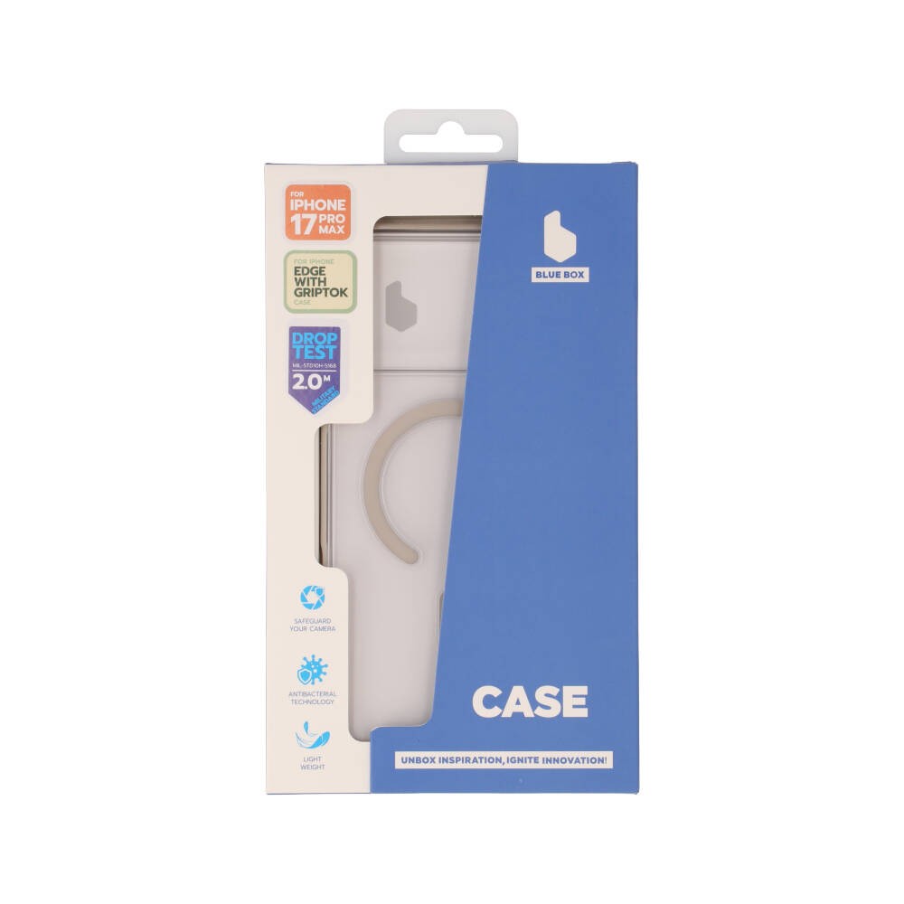 เคส Blue Box iPhone 17 Pro Max Beige Edge Magnetic มาพร้อม Griptok ...