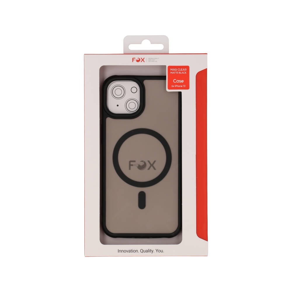 เคส FOX iPhone 13 Clear Matt Black with Magsafe | Education Studio7