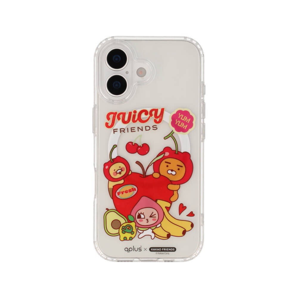 QPLUS x KAKAO Friends เคสใส iPhone 17 ลาย Juicy Friends Yum Yum ...