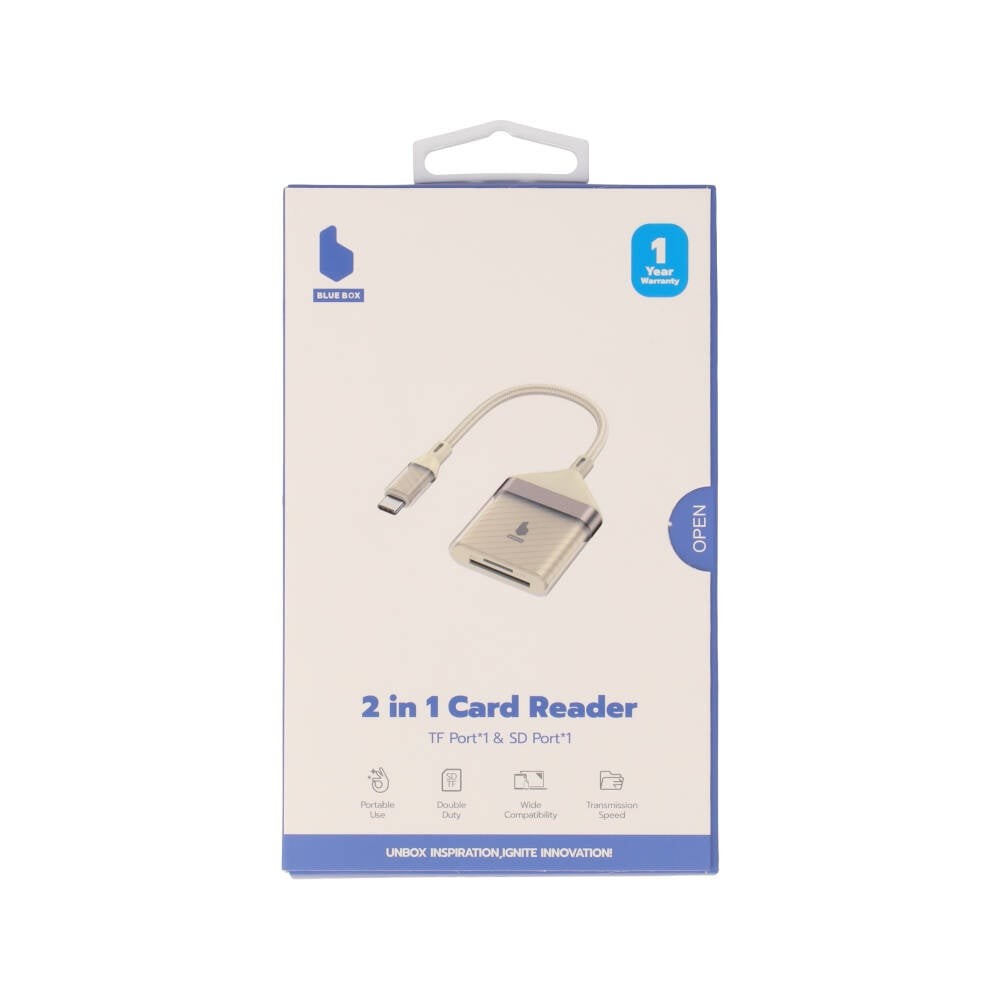 Blue Box Port Hub CoreLine USB-C Card Reader (SD/TF) | Education Studio7
