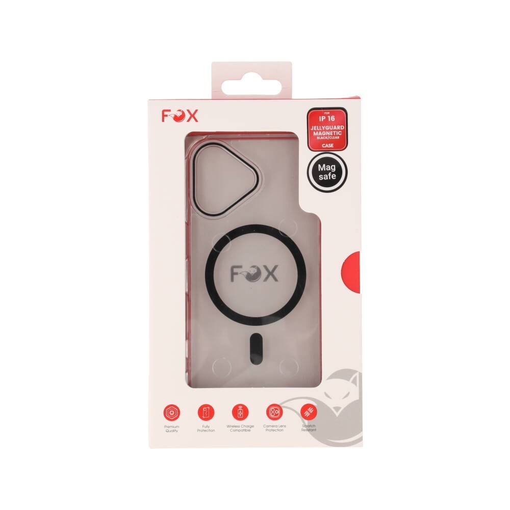 เคส FOX iPhone 16 JellyGuard Magnetic Hybrid Black/Clear | Education ...