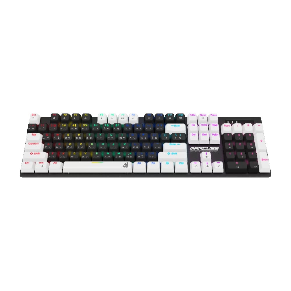 คีย์บอร์ดเกมมิ่ง Signo Mechanical MARCUSE KB-727 Black (Blue Switch ...