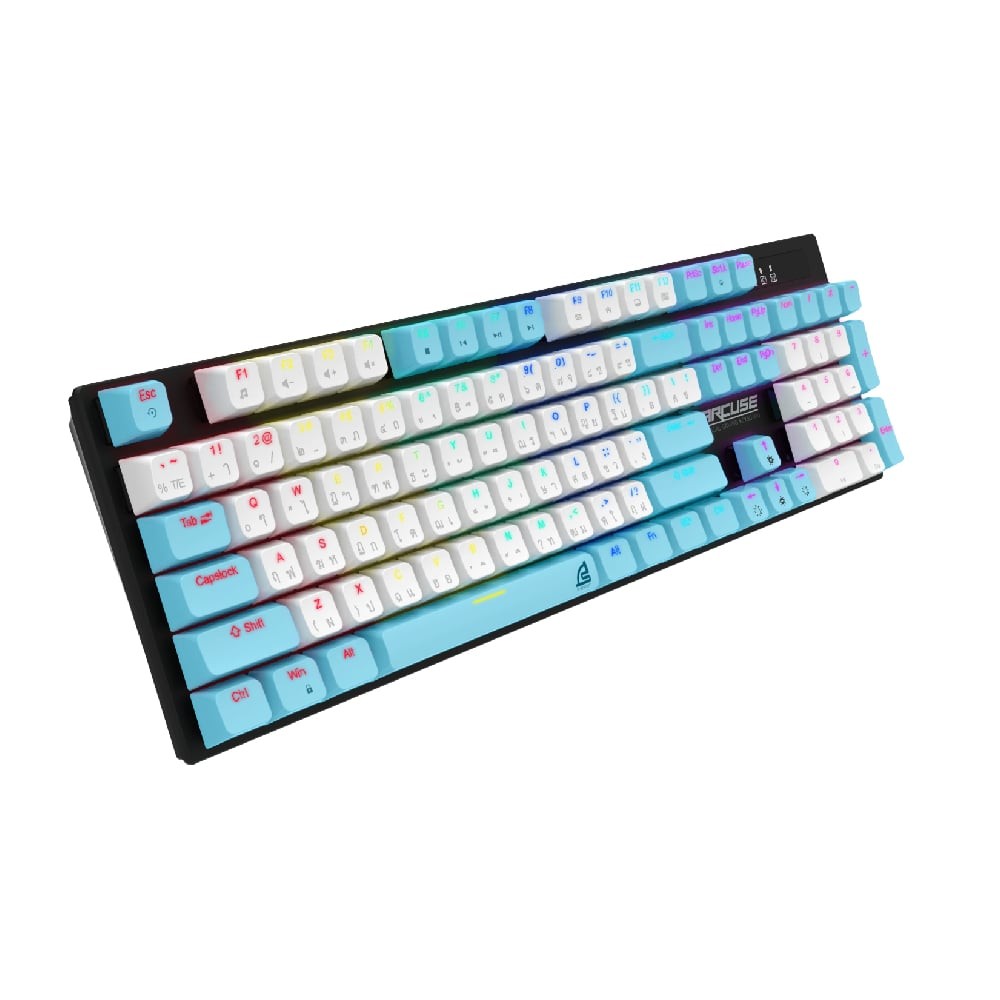 คีย์บอร์ดเกมมิ่ง Signo Mechanical MARCUSE KB-727 Blue (Red Switch ...