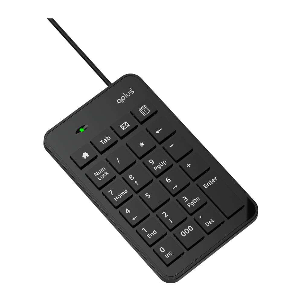 คีย์บอร์ดตัวเลข QPLUS Wired Numeric Keypad 1810 Black | Education Studio7