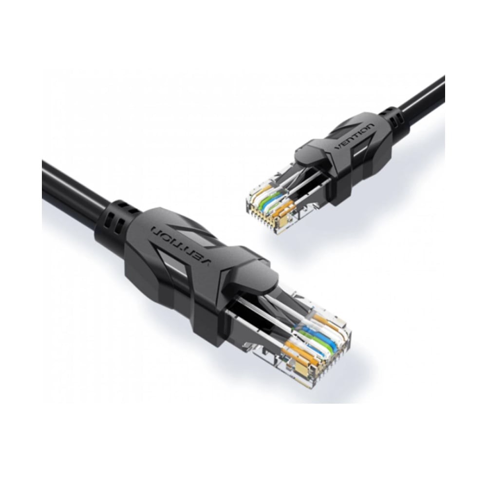 สาย LAN Cat6 Vention Round UTP Patch 10M. Black | Education Studio7 สาย LAN Cat6 Vention Round UTP Patch 10M. Black | Education Studio7