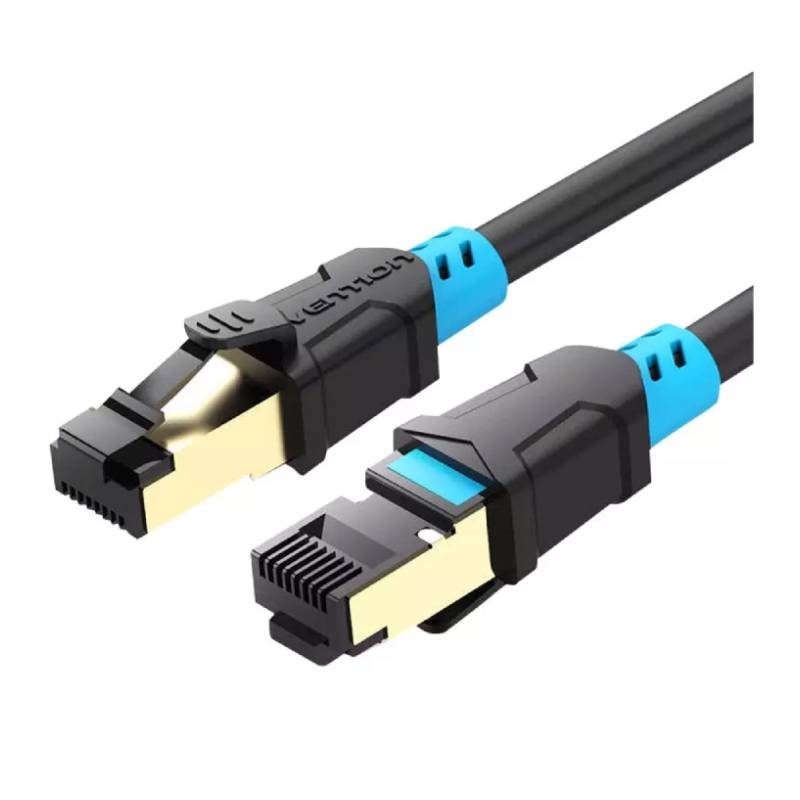 สายแลน Vention LAN Cat6A SSTP Patch Cord Cable 5M. Black | Education ...