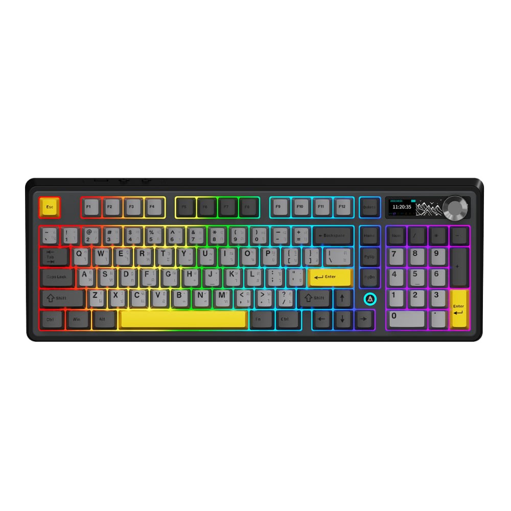 คีย์บอร์ดเกมมิ่ง Ajazz AK980V2LCD Starry night Maila Switch | Education ...