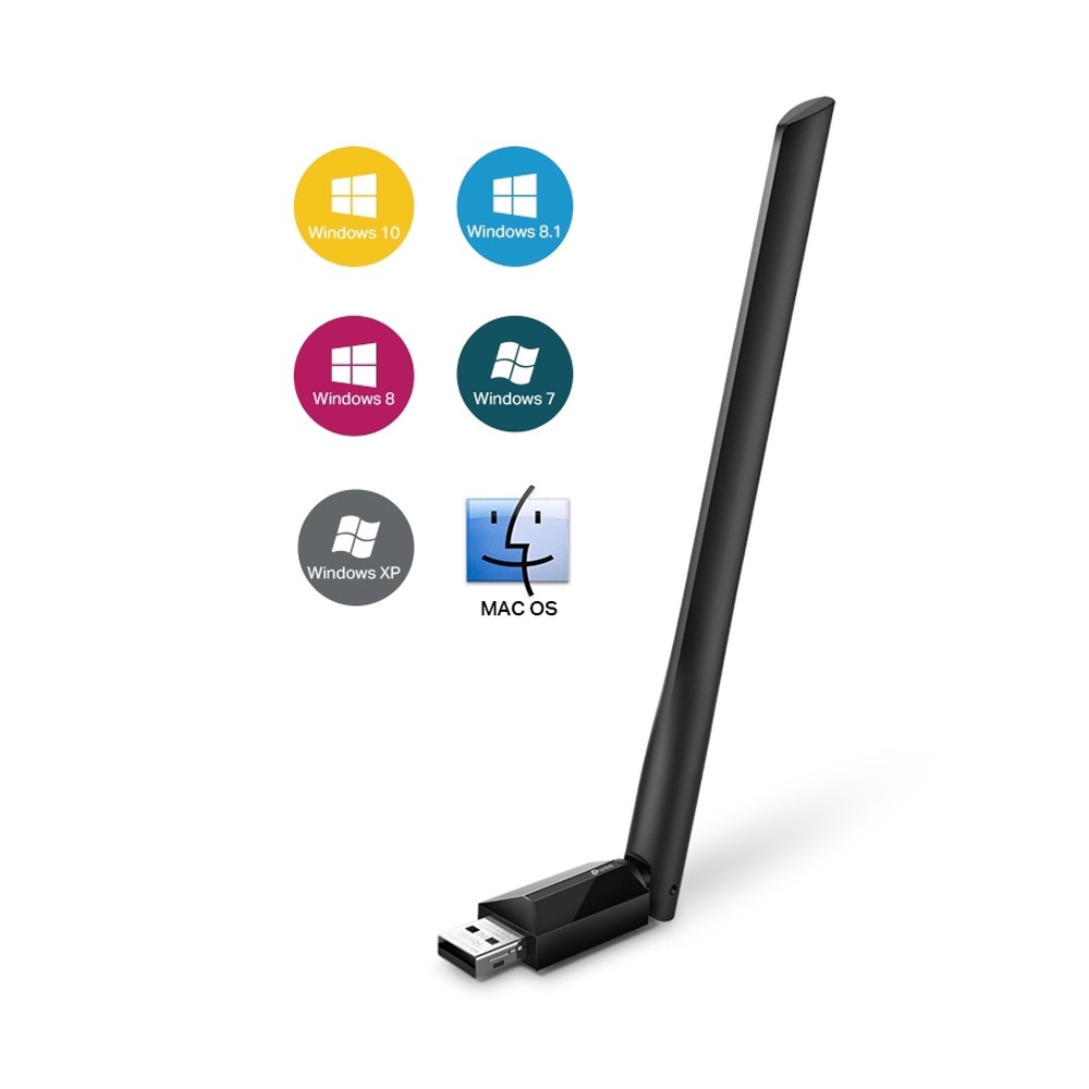 อุปกรณ์รับสัญญาณ TP-Link Network Archer T2U Plus AC600 Wireless Dual ...